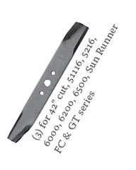 Simplicity Blades - Simplicity 42" Cut Mower Blades